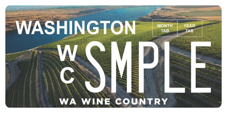 WA Wine License Plate - Washington State Wine Commission