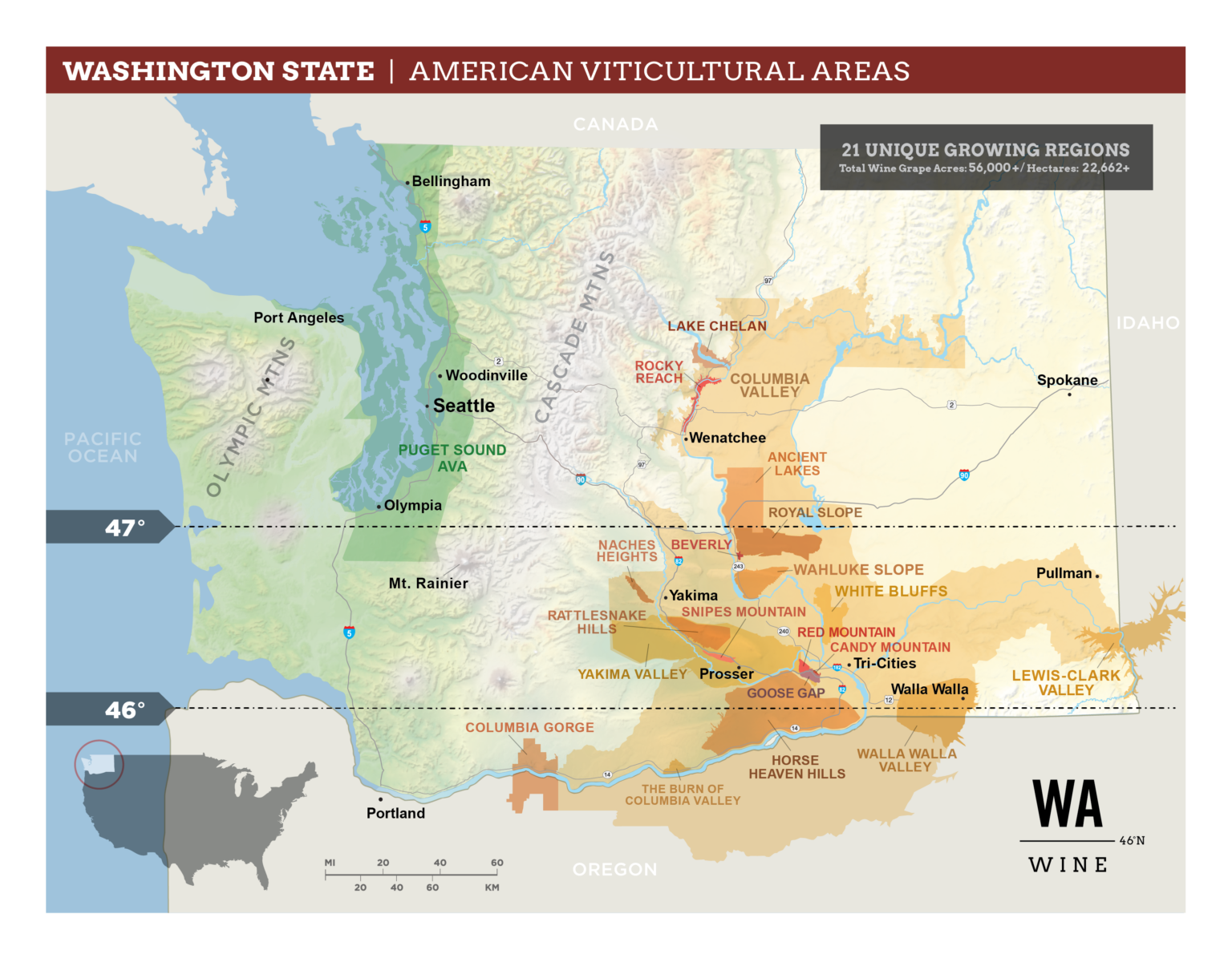 Regions & AVAs - Washington State Wine Commission